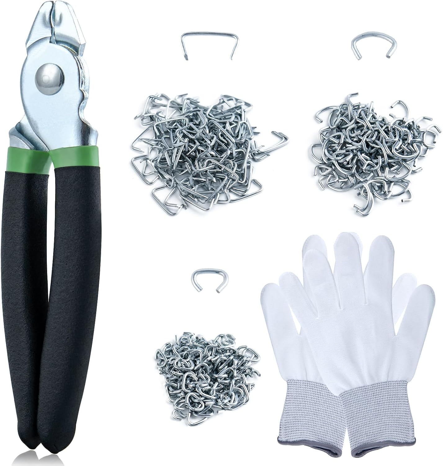 362pcs Hog Ring Pliers Kit Hog Ring Pliers Angled Hog Rings with ...