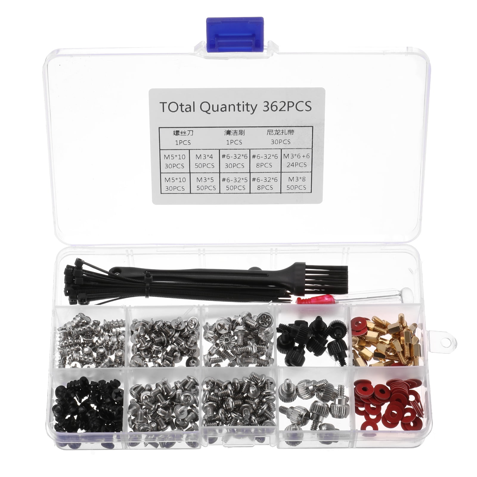 362pcs PC Computer Screws Standoffs Set Kit with Screwdriver, for Case ...