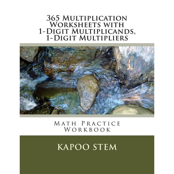 365 Days Math Multiplication: 365 Multiplication Worksheets with 1 ...