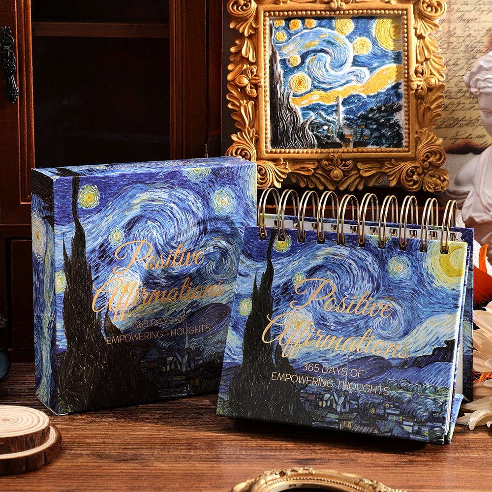 365 Days Positive Affirmations Desk Calendar - Undated Standing Flip ...