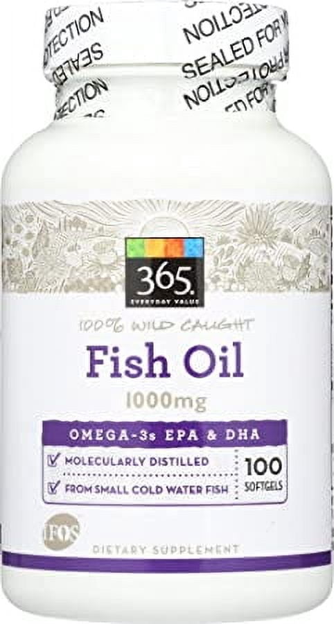 365 Everyday Value, Fish Oil, 100 ct - Walmart.com