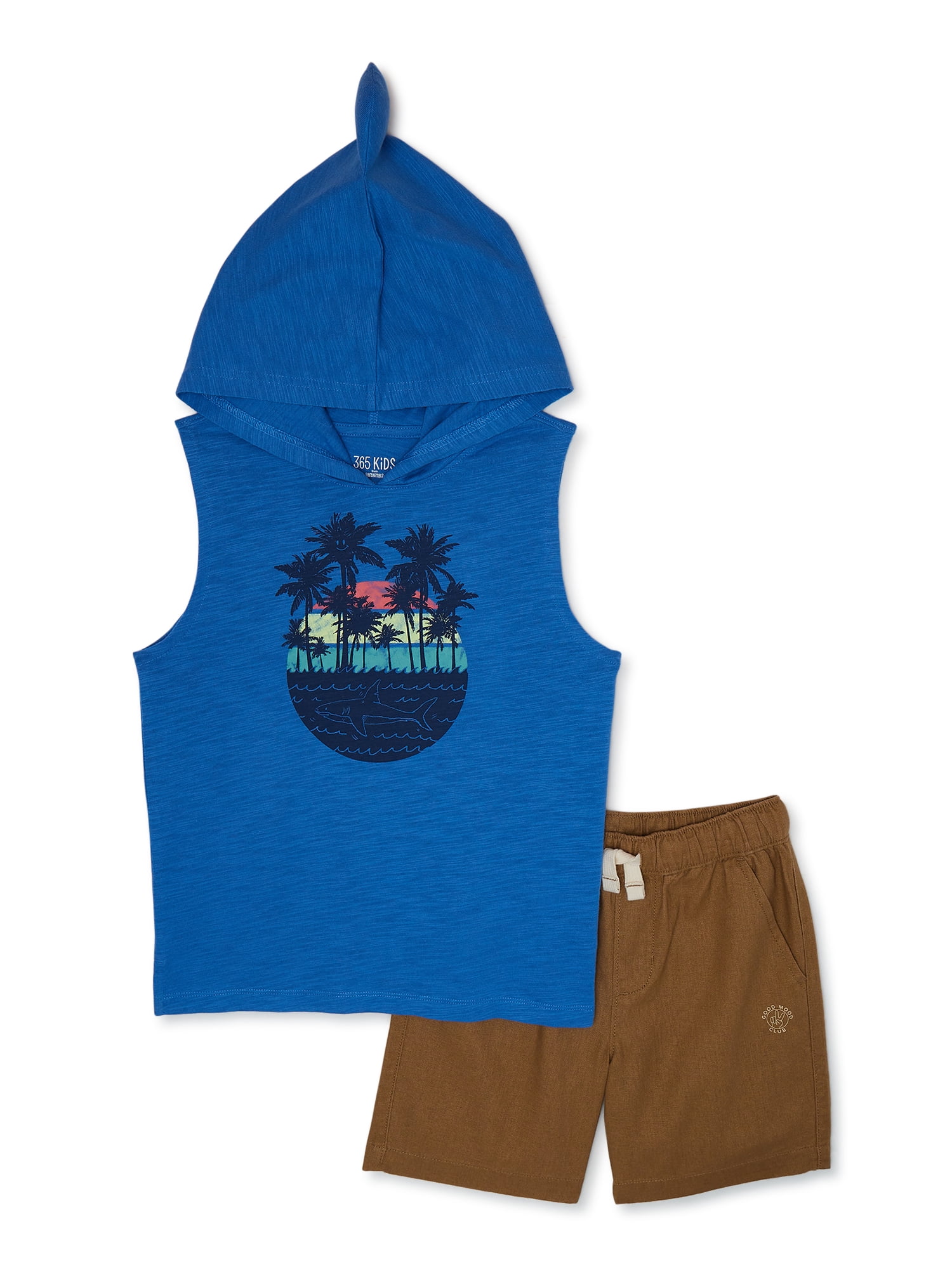365 Kids Boys' Mix and Match Summer Outfit Set, 2-Piece, Sizes 4-10 ...