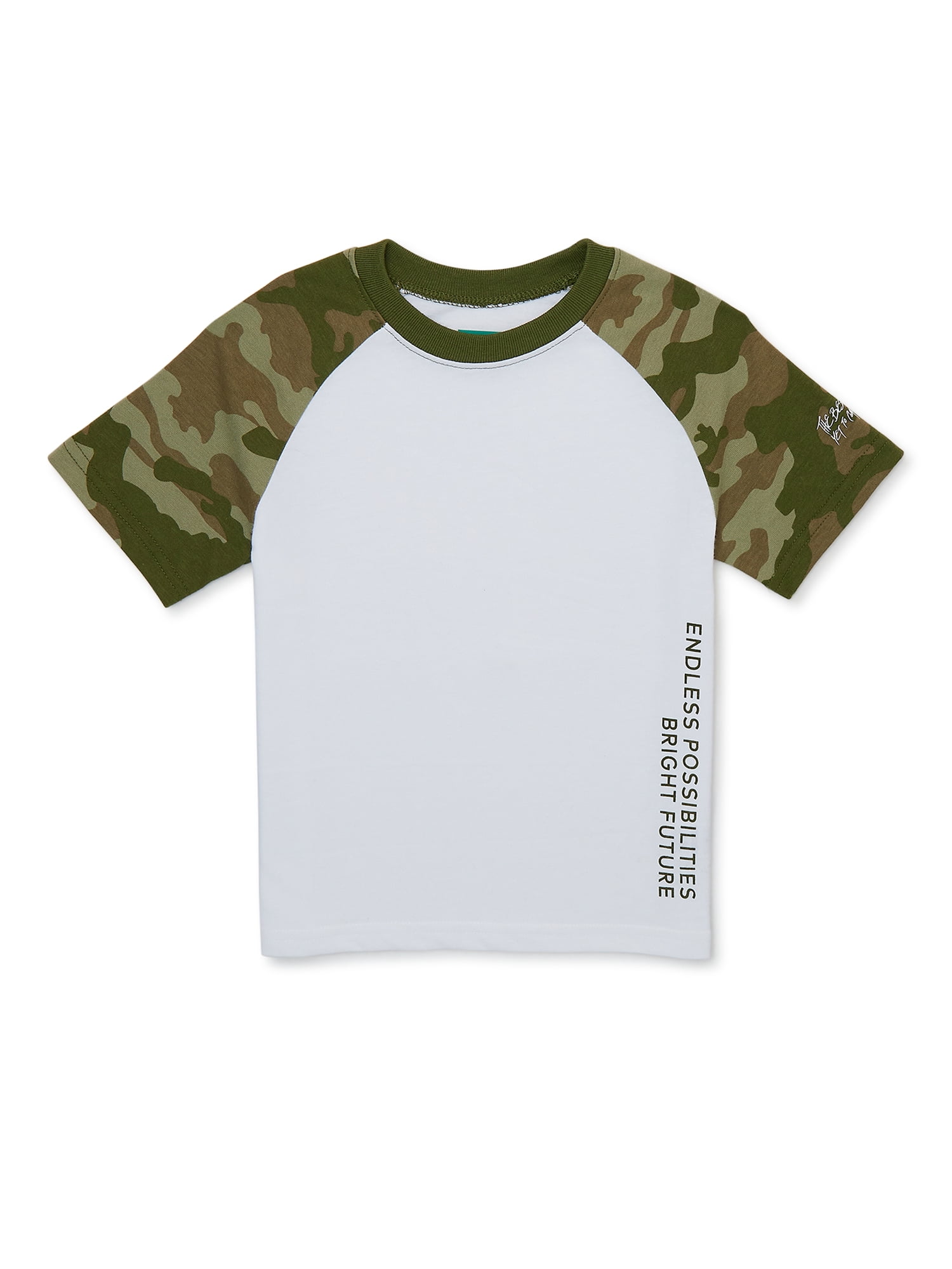 365 Kids Boys Short Sleeve Camo Raglan T-Shirt, Sizes 4-10 - Walmart.com