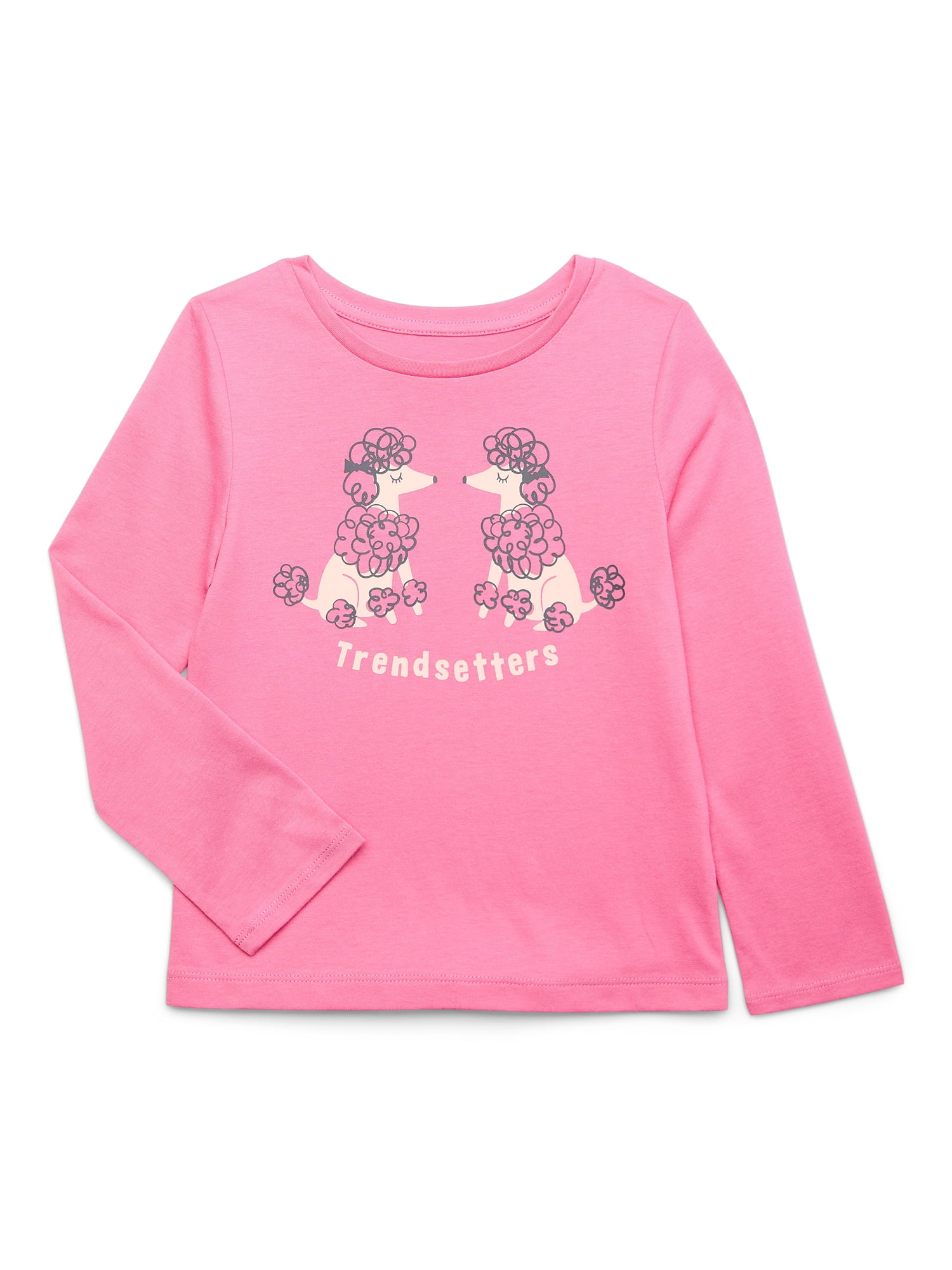 365 Kids Garanimals Girls Long Sleeve Graphic T-Shirt - Walmart.com