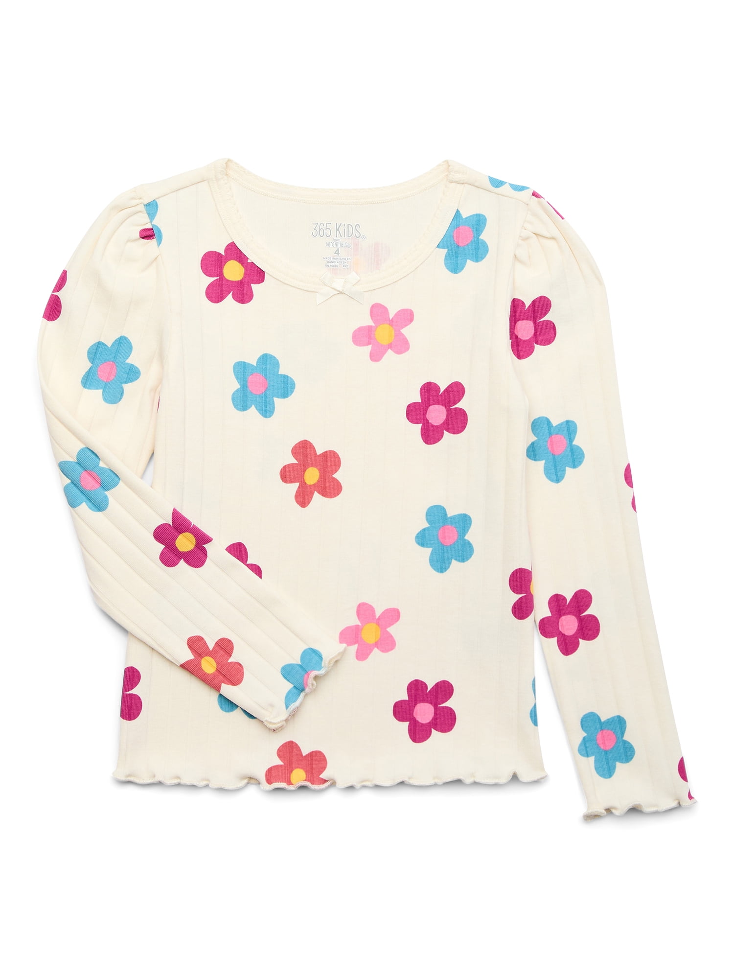365 Kids From Garanimals Girls Long-Sleeve T-Shirts, Sizes 4-10 ...