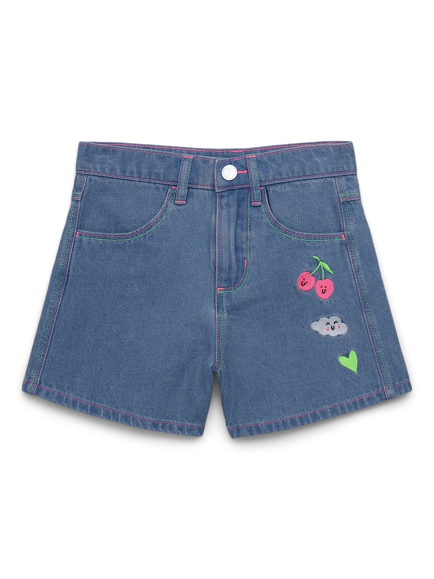 365 Kids Garanimals Girls Denim Shorts - Sizes 4-10 - Walmart.com