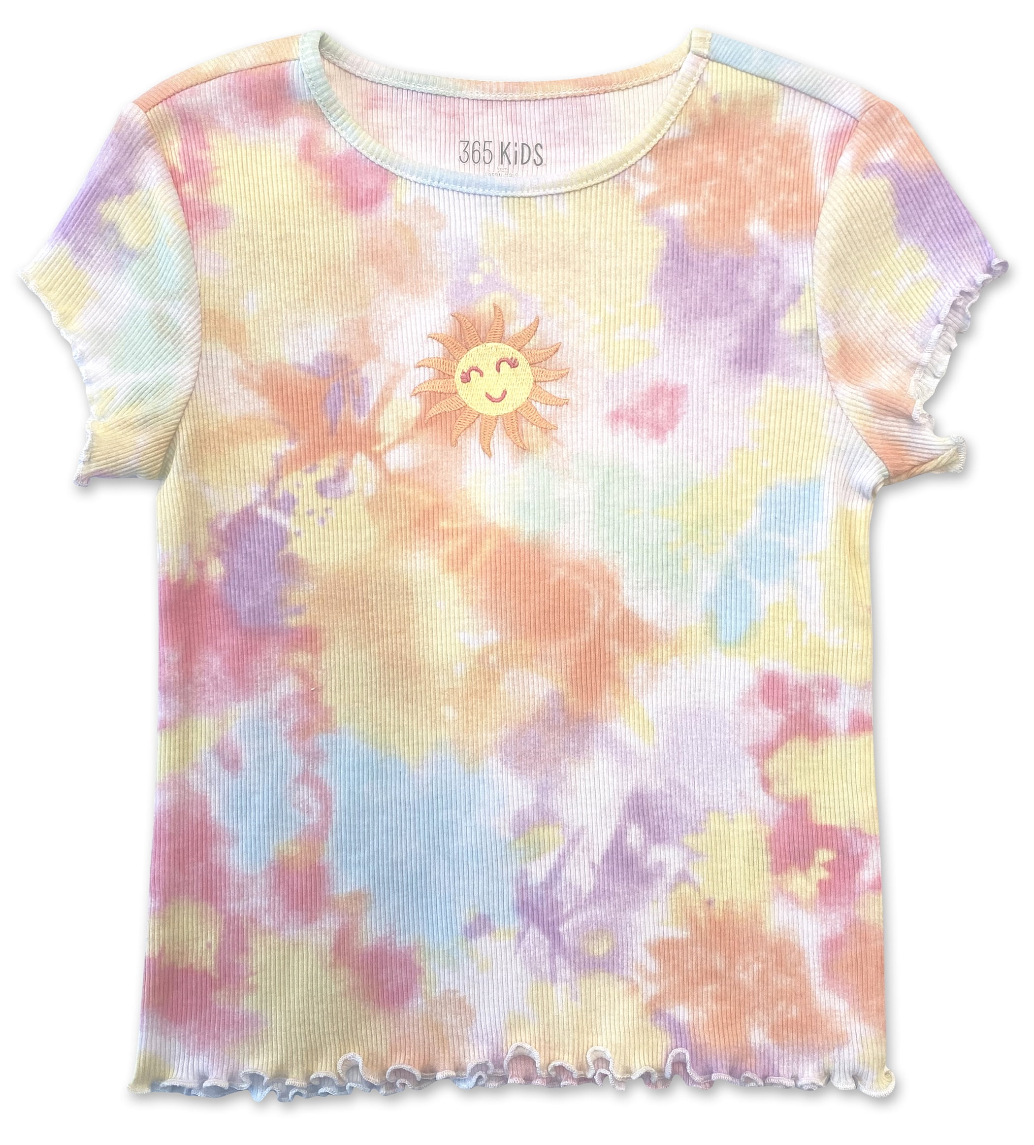 365 Kids Girls Print Rib Tee - Sizes 4-10 - Walmart.com