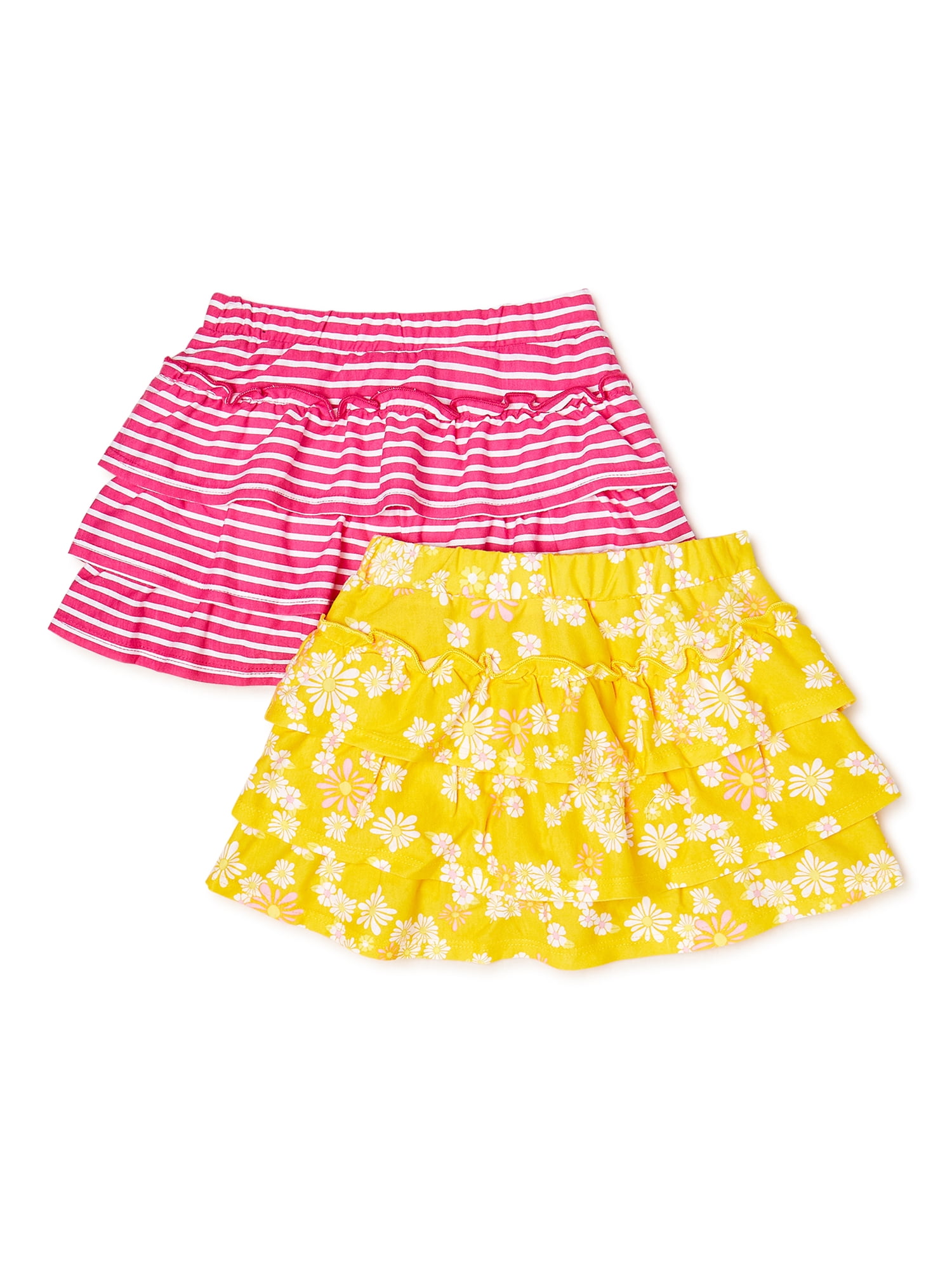 365 Kids From Garanimals Girls Printed Ruffle Skort, 2-Pack, Sizes 4-10 ...