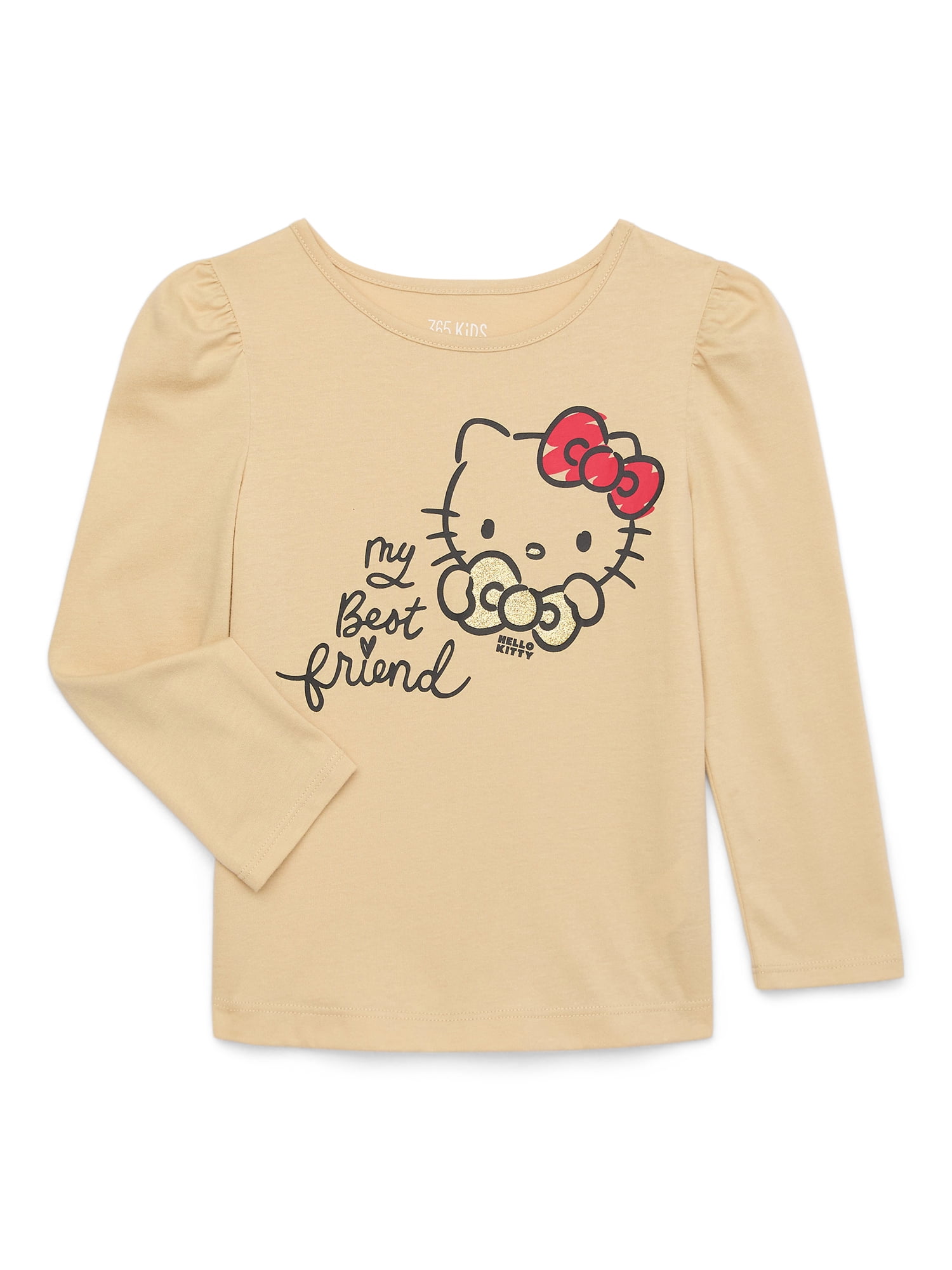 365 Kids From Garanimals Girls Hello Kitty Tee with Long Sleeves, Sizes ...