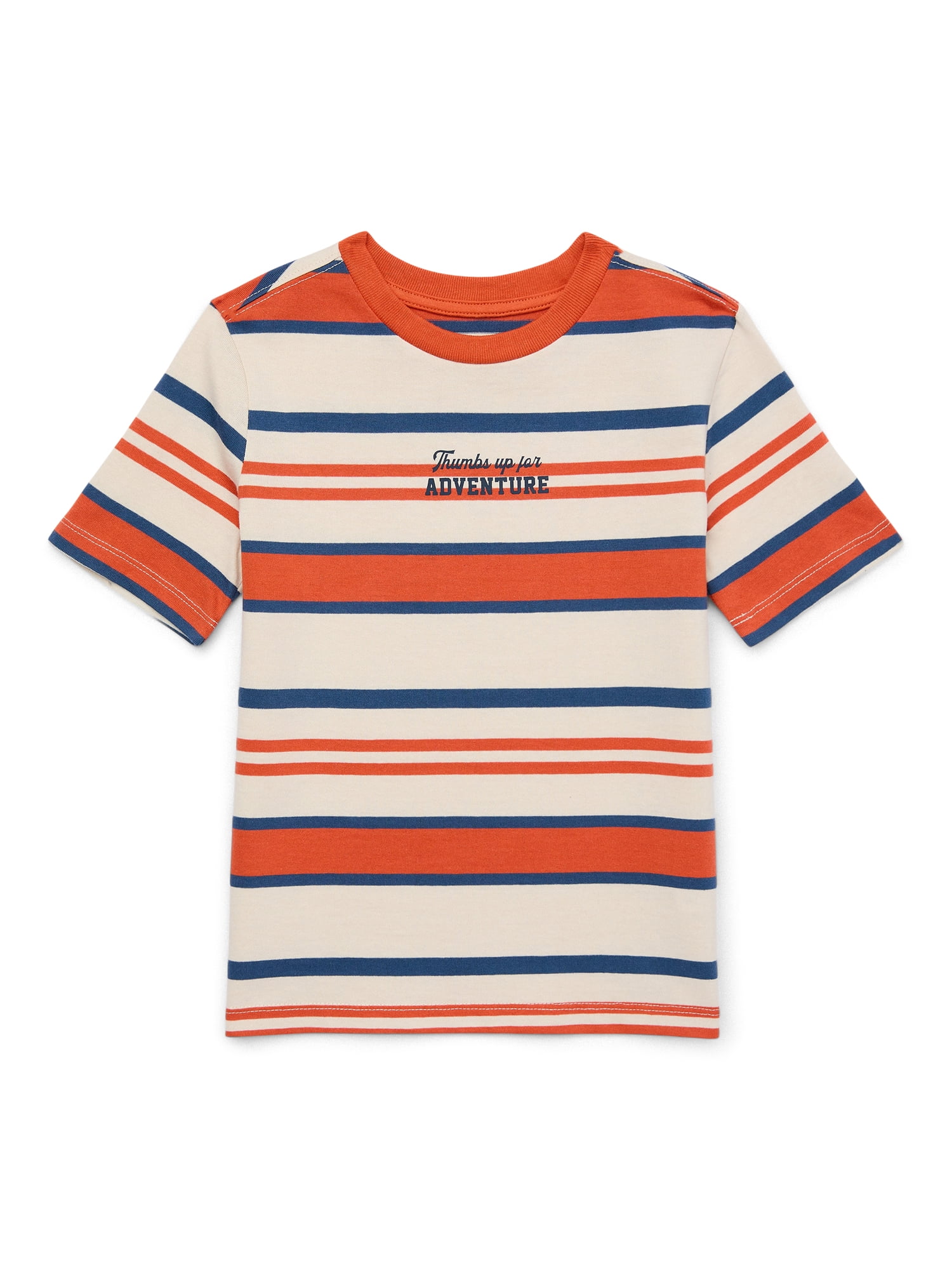 365 Kids by Garanimals Boys Adventure Stripe Tee with Short Sleeves ...