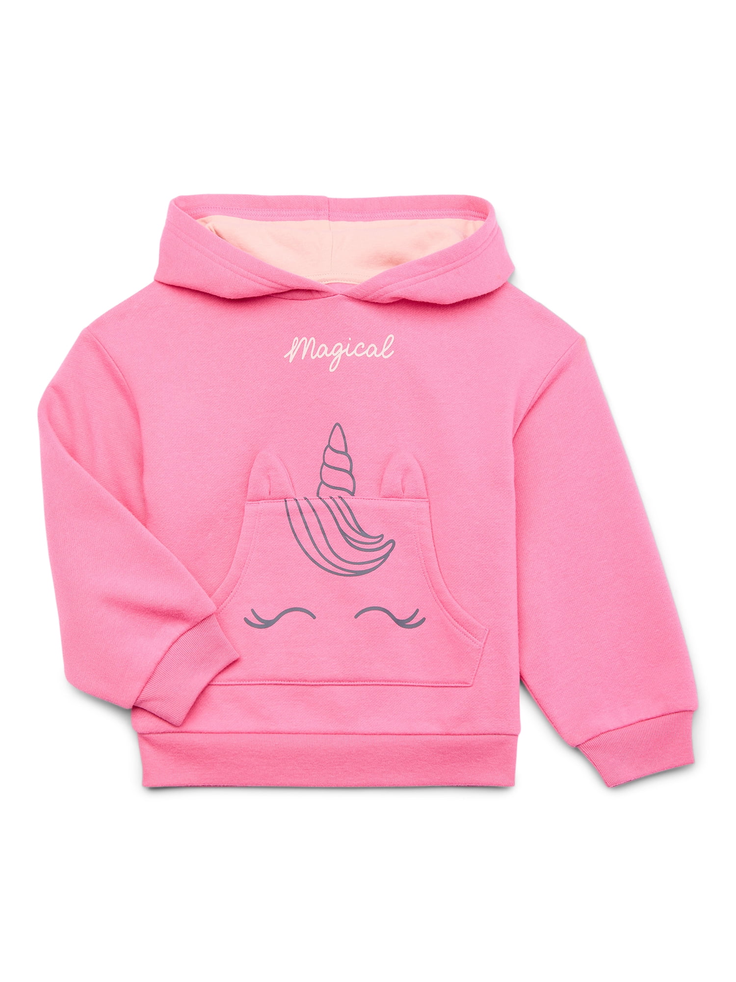 365 Kids by Garanimals Girls Critter Hoodie, Sizes 4-10 - Walmart.com