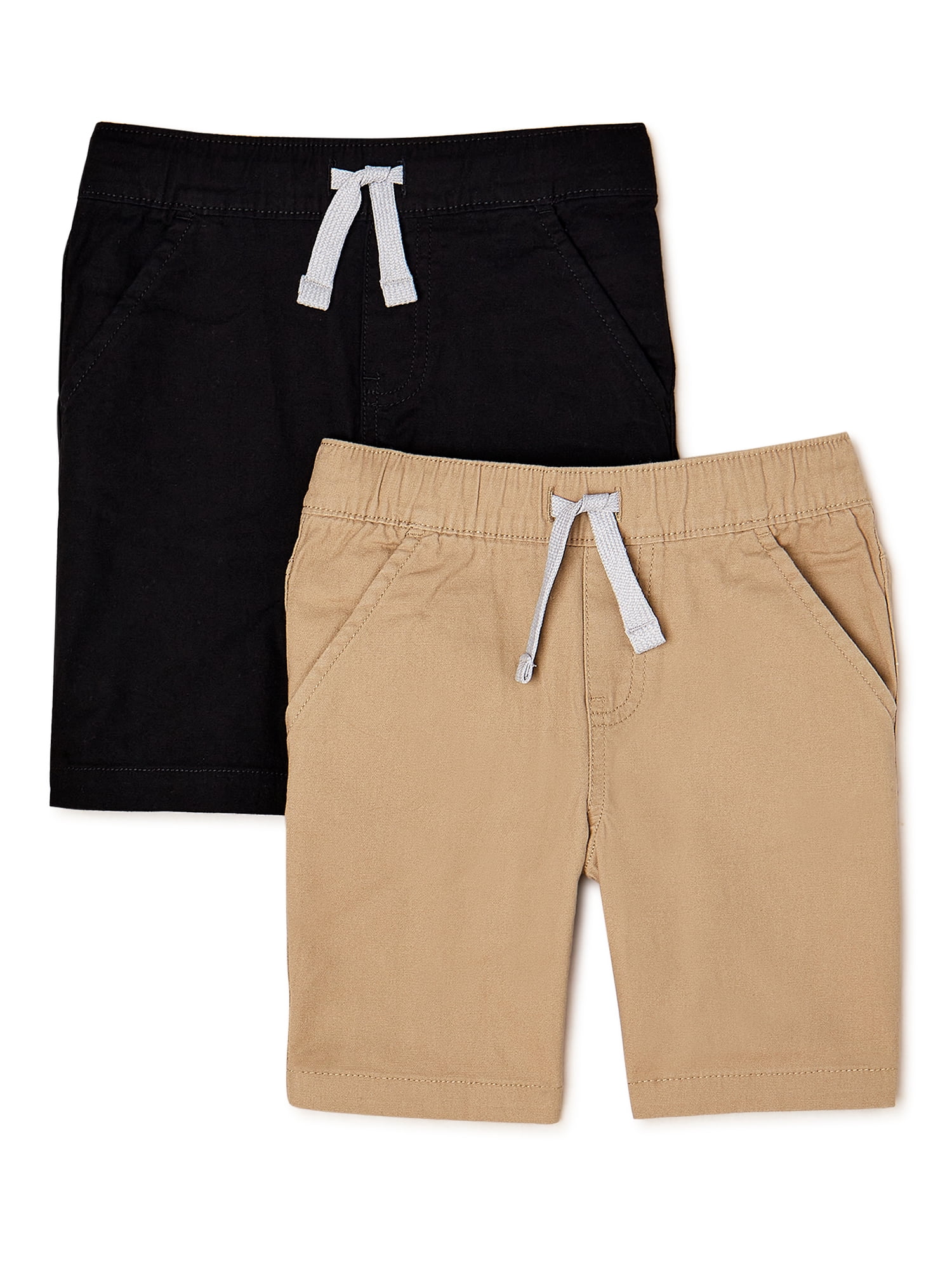 365 Kids from Garanimals Boys’ Canvas Shorts Multipack, 2-Piece, Sizes ...