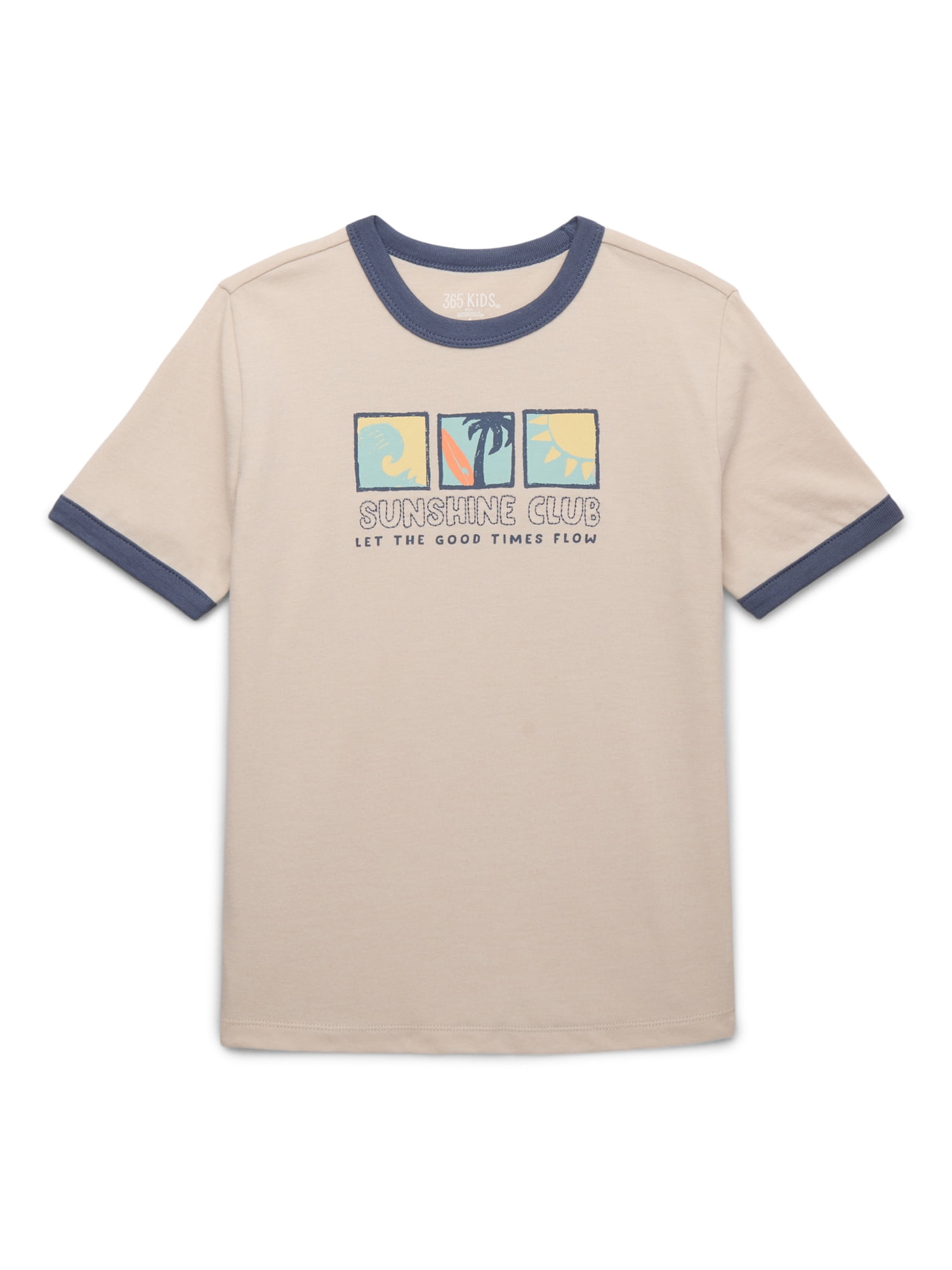 365 Kids by Garanimals Boys Mix and Match Graphic Ringer Tee with Short ...