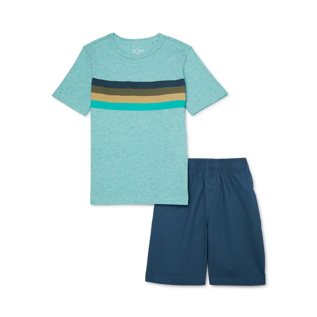 365 Kids from Garanimals Boys Summer Tee and Shorts Set, Sizes 4-10 ...