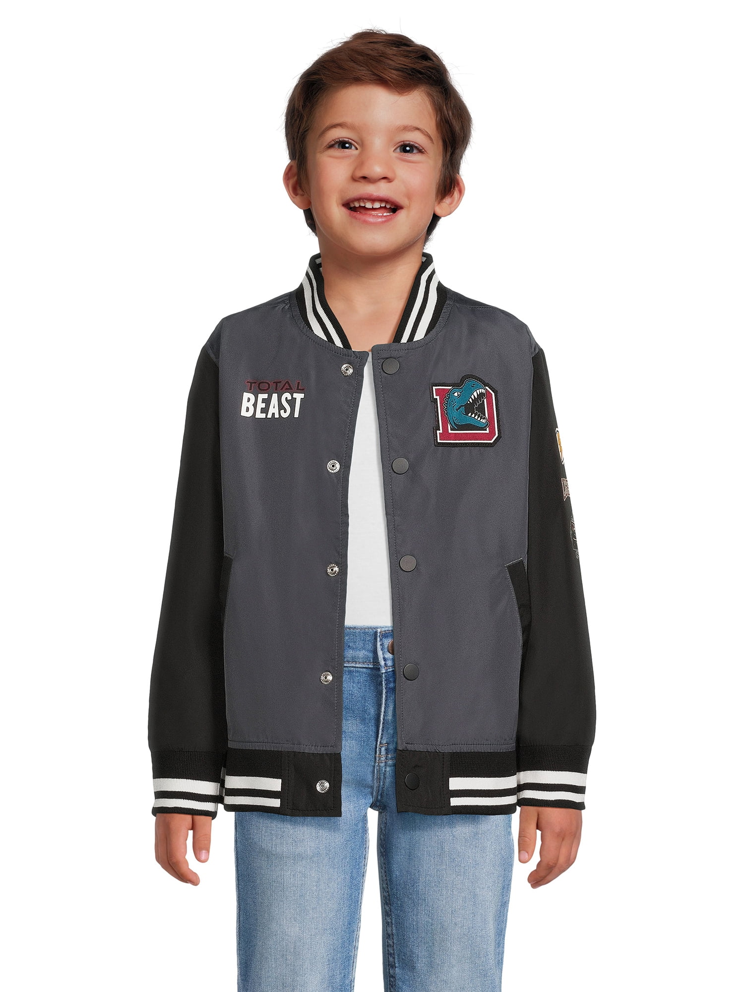 365 Kids from Garanimals Boys Varsity Jacket, Sizes 4-10 - Walmart.com