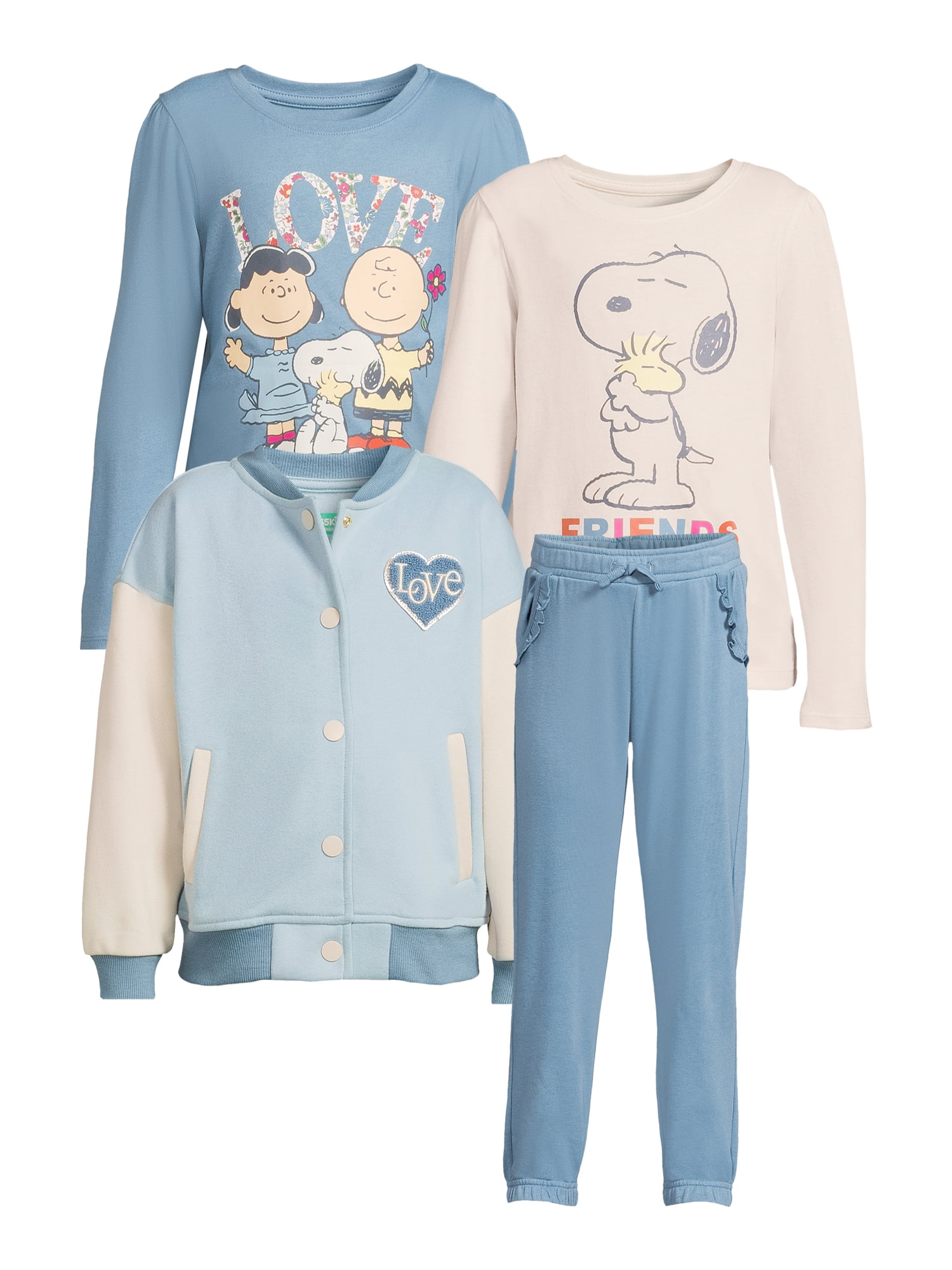 365 Kids from Garanimals Girls' Bomber Jacket, PEANUTS T-Shirts and ...