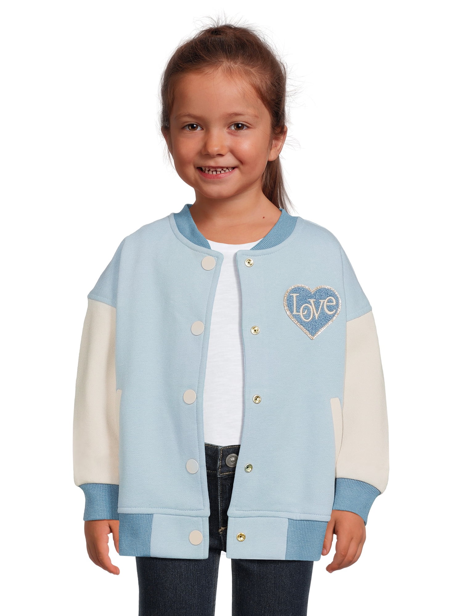 365 Kids from Garanimals Girls Bomber Jacket, Sizes 4-10 - Walmart.com