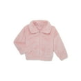 365 Kids from Garanimals Girls Faux Fur Jacket - Walmart.com