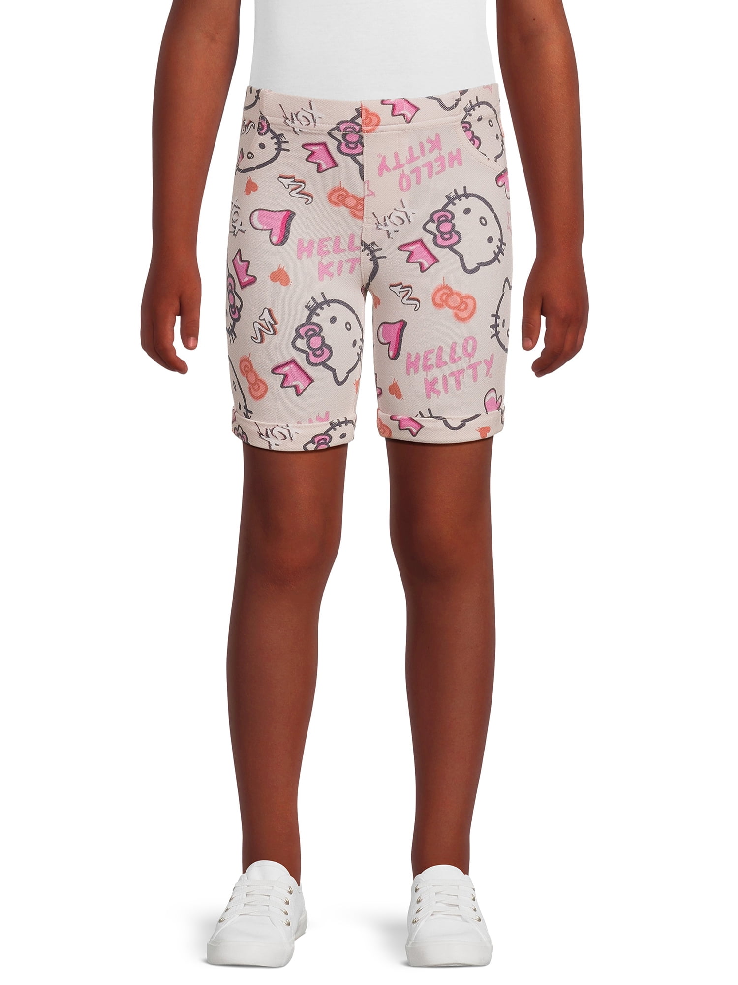 365 Kids from Garanimals Girls Hello Kitty Print Bermuda Shorts, Sizes ...