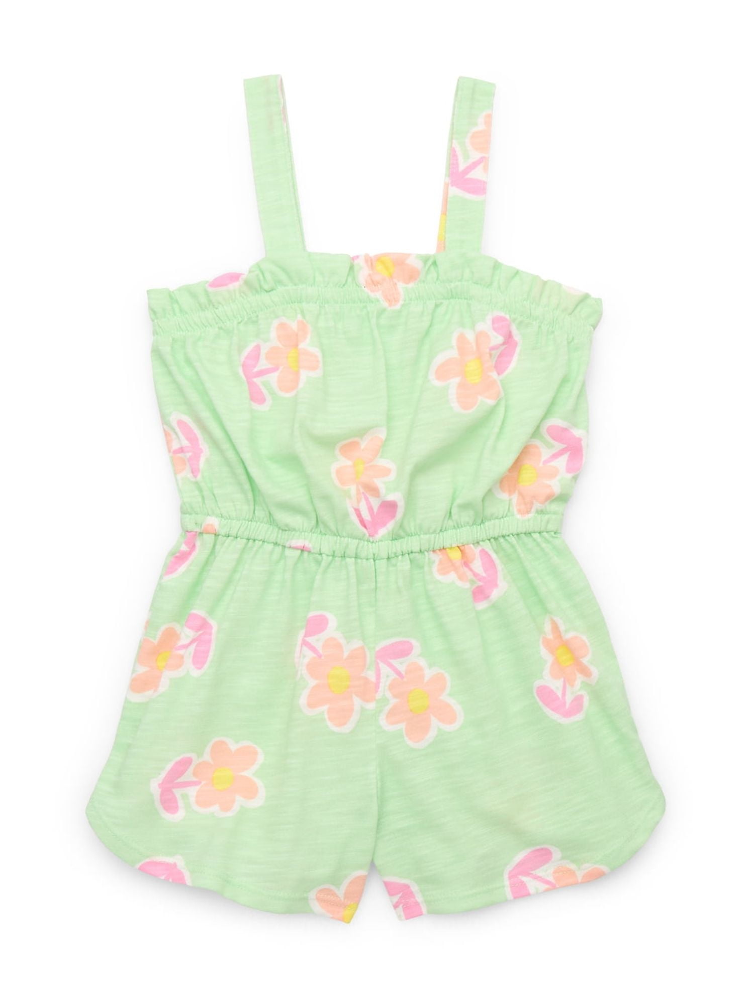 365 Kids by Garanimals Girls Mix and Match Elevated Romper, Sizes 4-10 ...