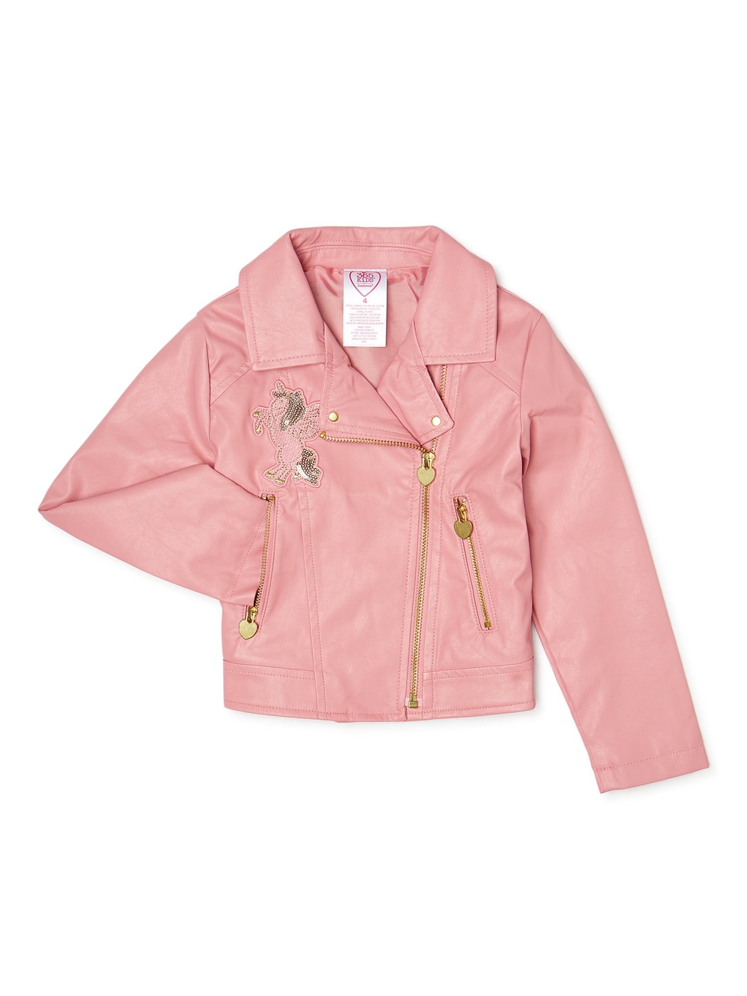 365 Kids from Garanimals Girls' Moto Jacket, Sizes 4-10 - Walmart.com