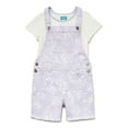 365 Kids from Garanimals Girls Tee and Shortall Set, 2-Piece, Sizes 4 ...