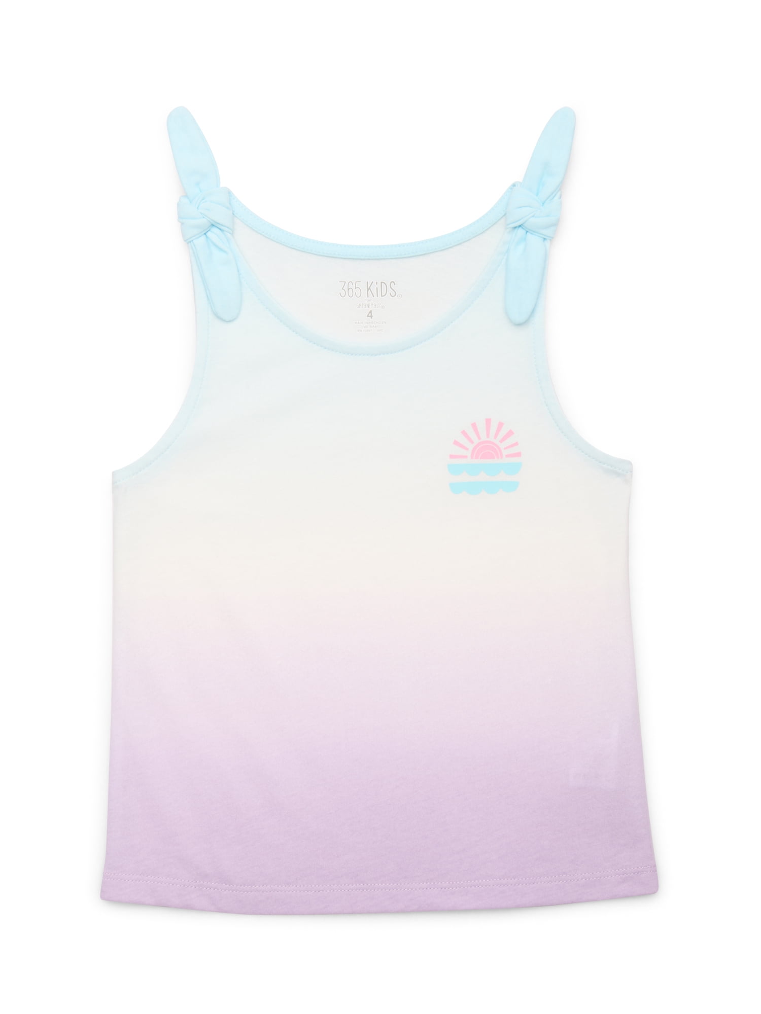 365 Kids by Garanimals Mix and Match Tie Shoulder Tank Top, Sizes 4-10 ...