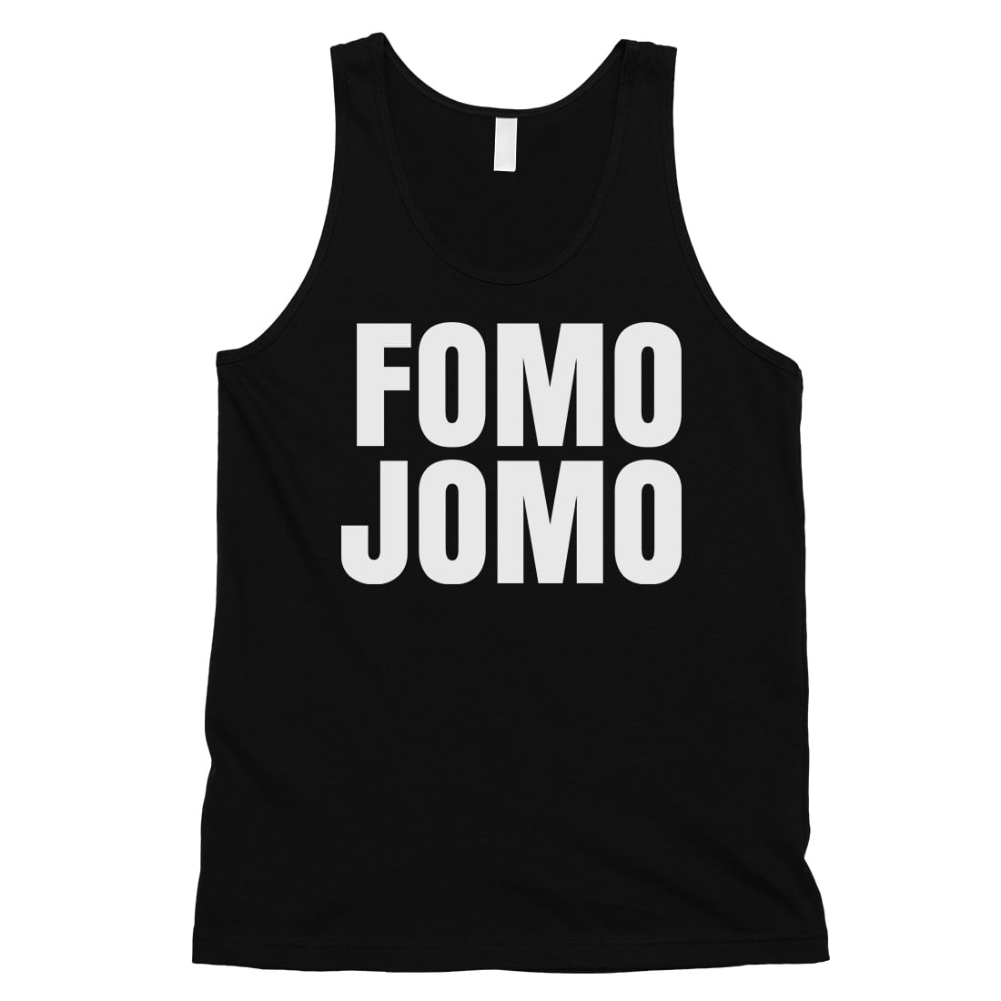 365 Printing Fomo Jomo Mens Black Funny Brave Saying Comfortable Tank ...