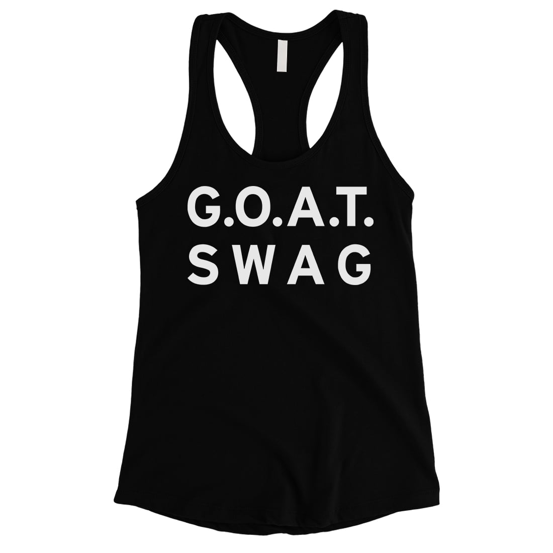 365 Printing GOAT Swag Womens Black Inspirational Motto Best Tank Top ...