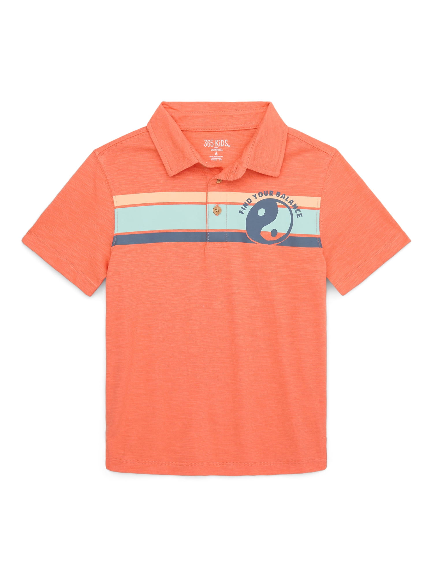 365 Kids From Garanimals Boys Mix and Match Short Sleeve Graphic Polo, Sizes 4-10 - Walmart.com