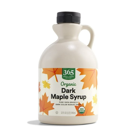 365 by Whole Foods DEF29 Market, Organic Grade A Dark Maple Syrup, 32 ...