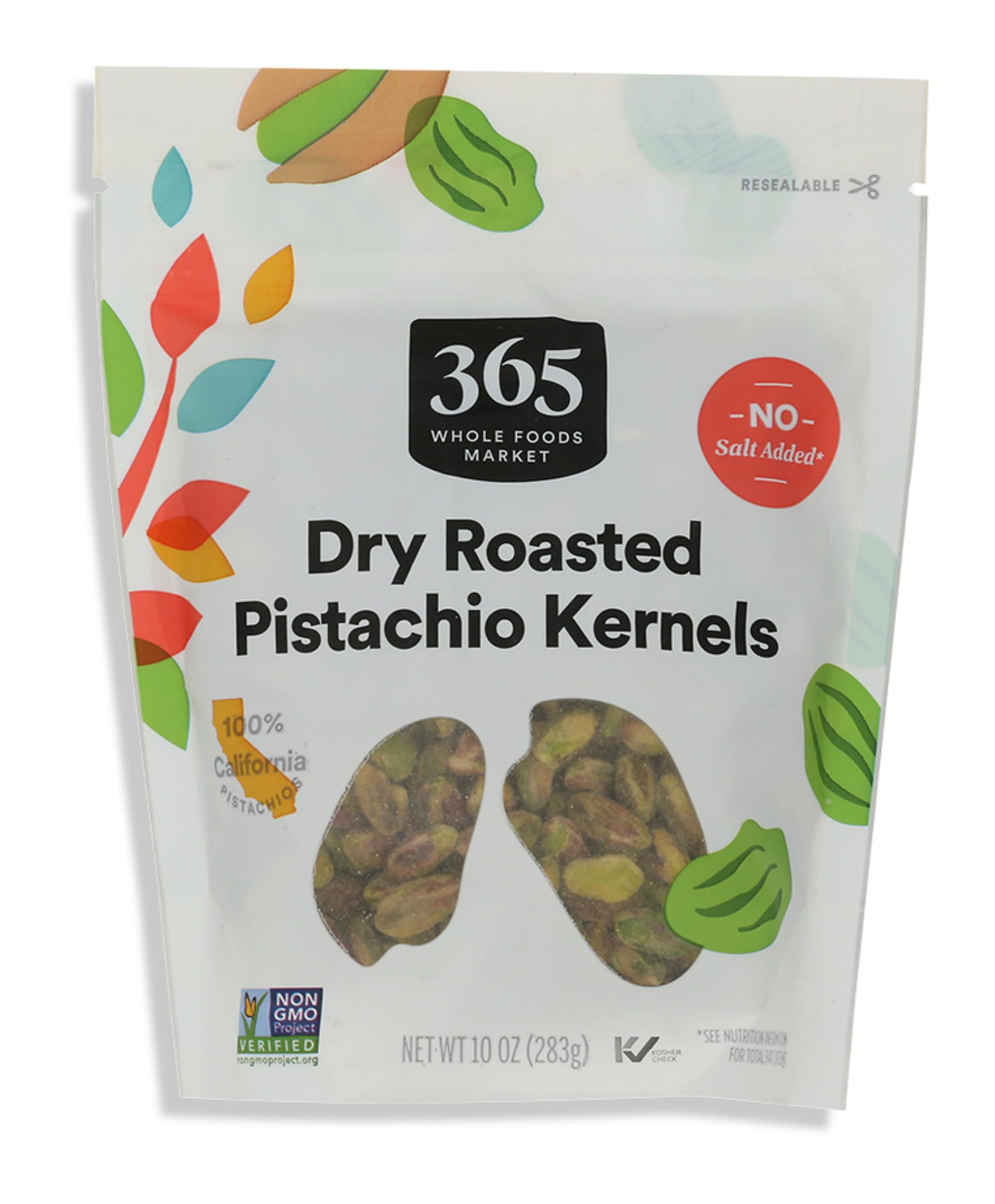 365 by Whole Foods DMF15 Market, Dry Roasted Pistachio Kernels, No Salt ...