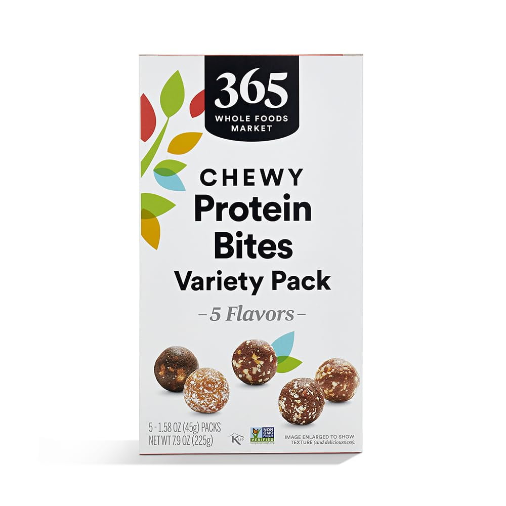 365 by Whole Foods IFF17 Market, Chewy Protein Bites Variety Pack, 1.58 ...