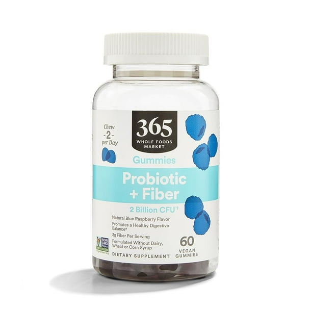 365 by Whole Foods Market, Gummies Probiotic Fiber 2 Bill Blue ...