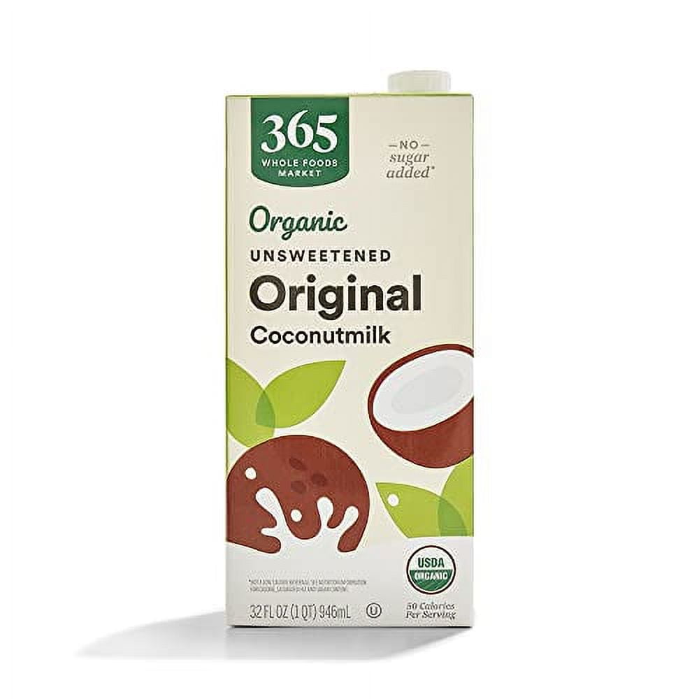 365 by Whole Foods Market, Organic Unsweet Original Coconut Milk, 32 Fl ...