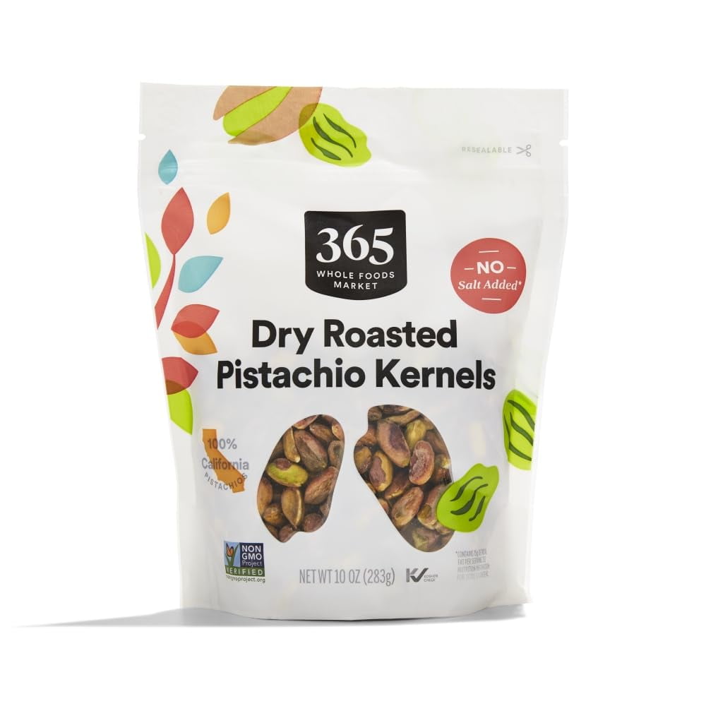 365 by Whole Foods OKA4 Market, Dry Roasted Pistachio Kernels, No Salt ...