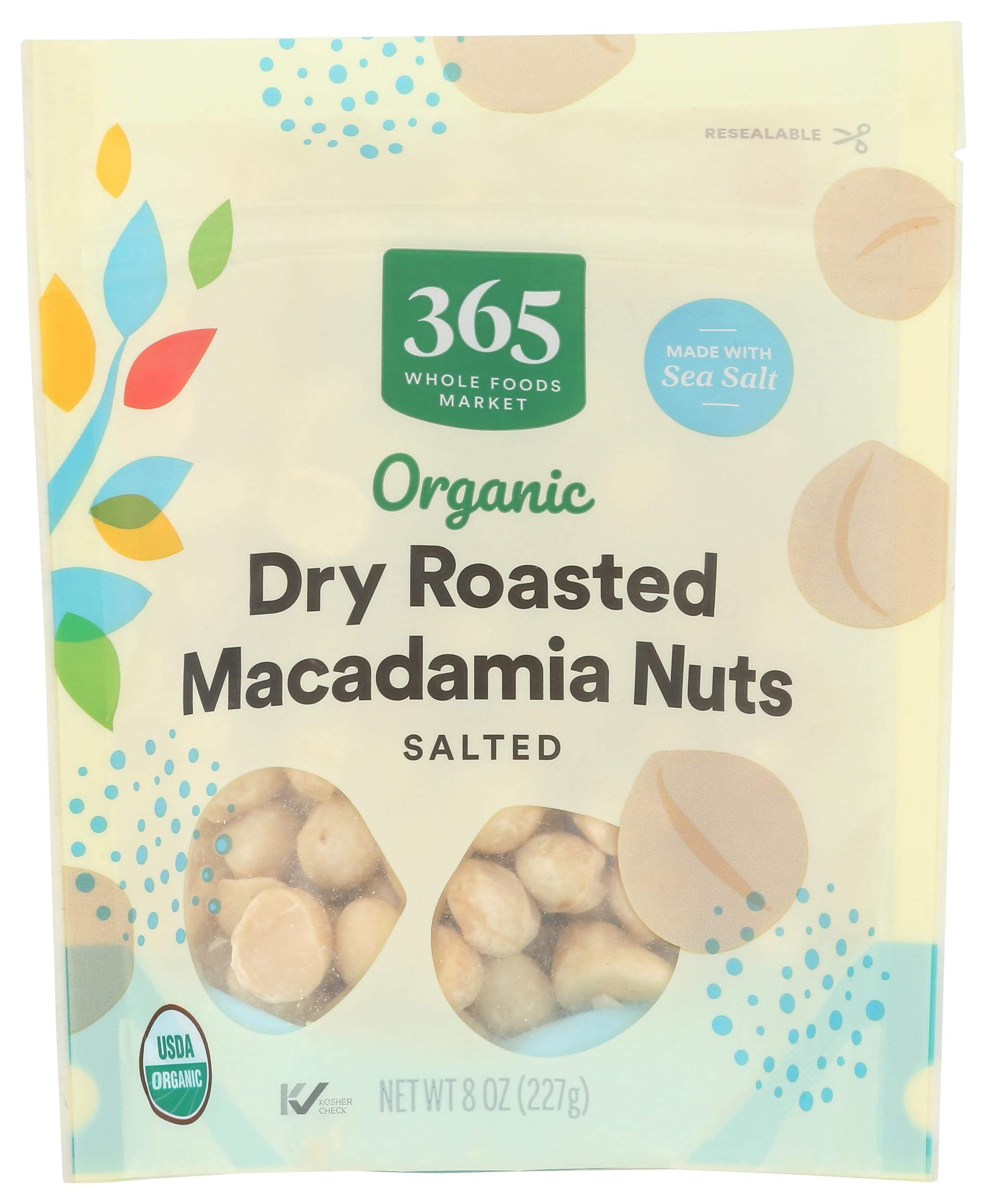 365 by Whole Foods OKA4 Market, Organic Macadamia Nuts, 8 Ounce ...