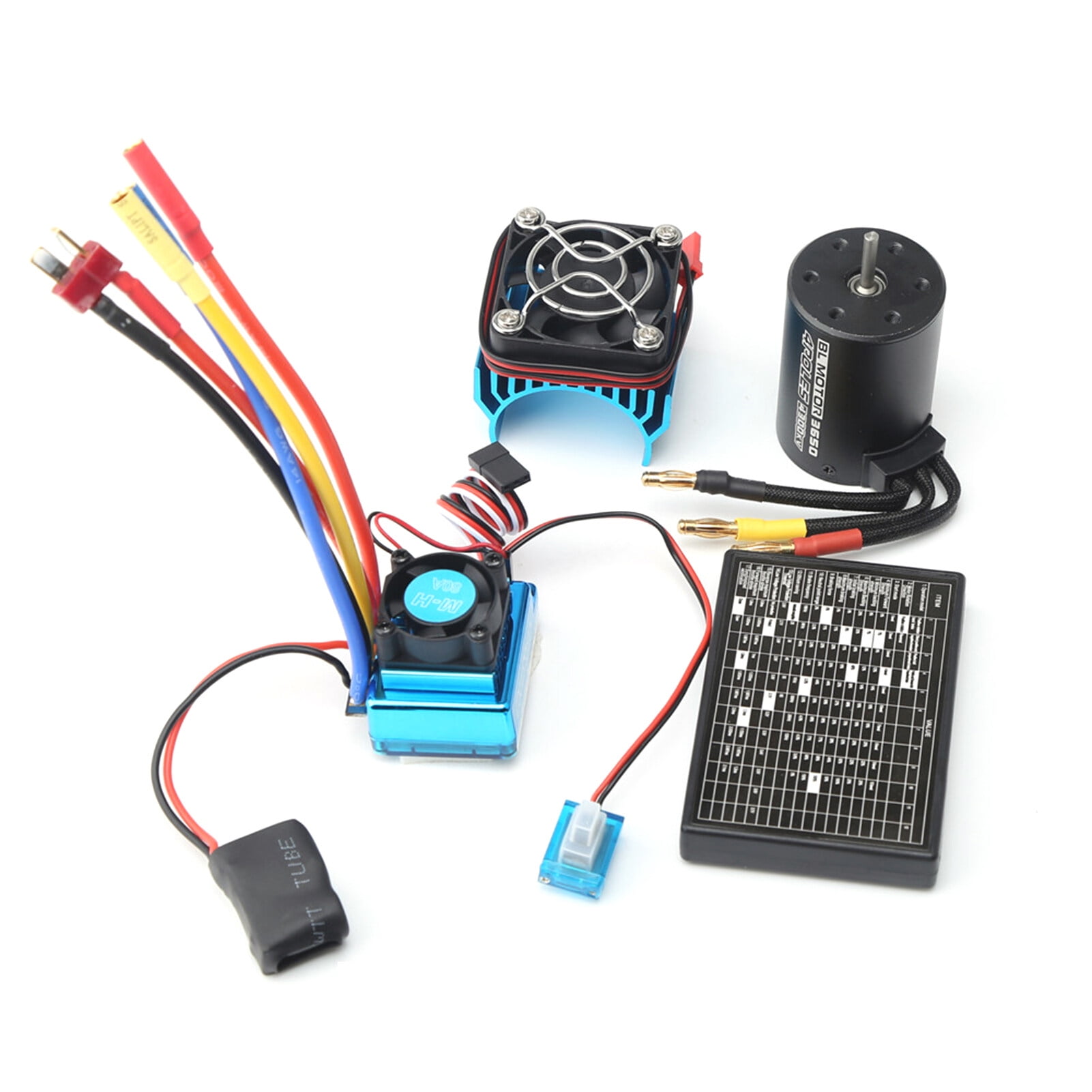 3650 Brushless Motor 4300KV with 80A Brushless ESC Heat Sink ...