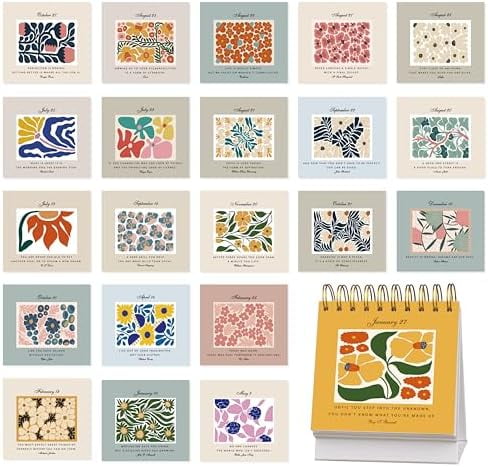 366 Daily Affirmation Desk Calendar, Motivational Mindfulness Self Care ...