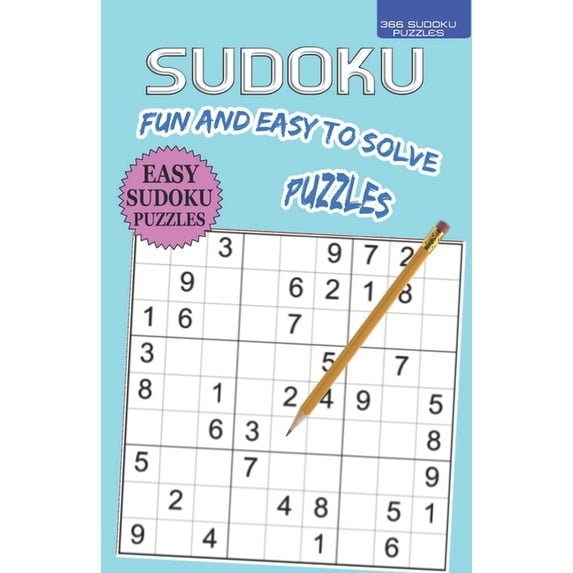 366 Fun And Easy to Solve SUDOKU Puzzles : Suitable for the vision ...