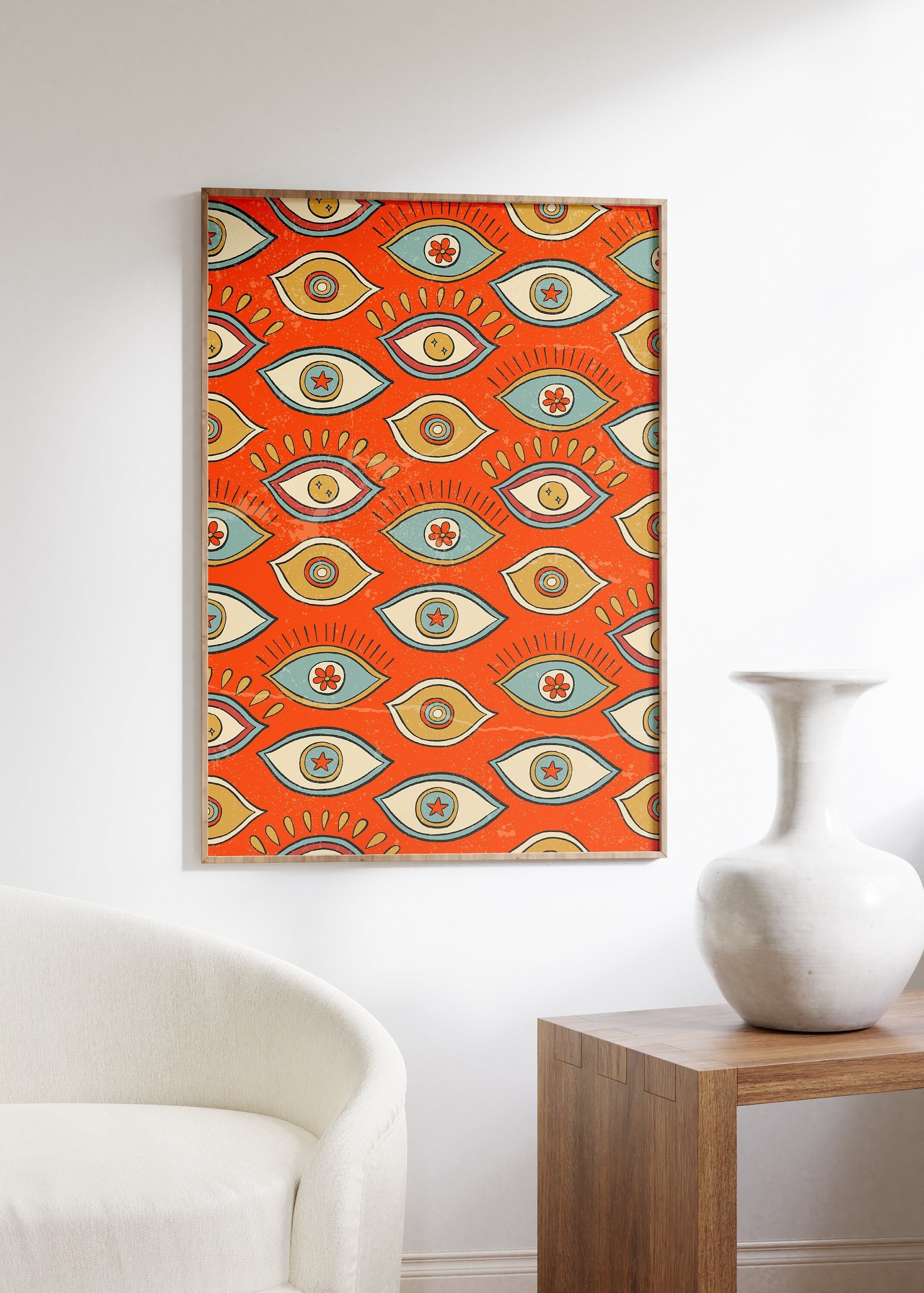 369 Prints 70S Wall Art, Trendy Wall Print, Psychedelic Posterye Poster ...