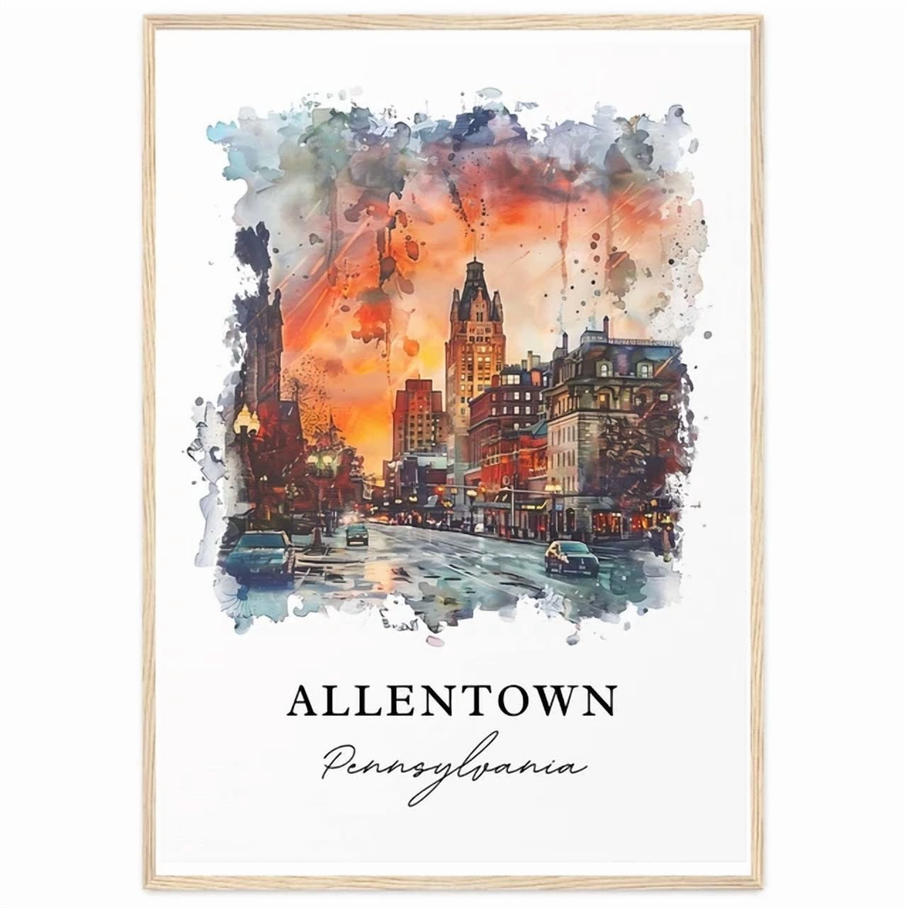 369 Prints Allentown Pa Wall Art Allentown Print Allentown Pa ...