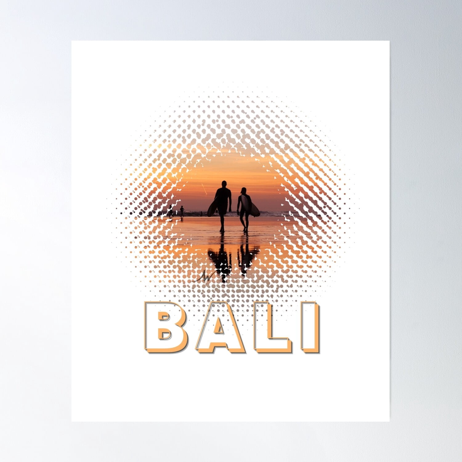 369 Prints Bali Indonesia - Faded Tropical Sunset, Bali Paradise- No ...