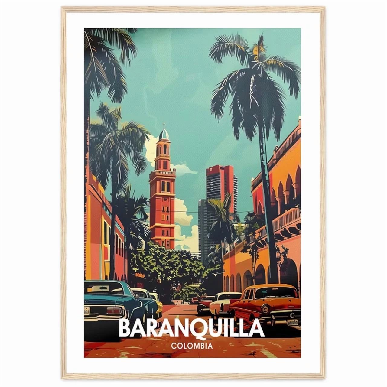 369 Prints Baranquilla Print Baranquilla Travel Poster Colombia Wall ...
