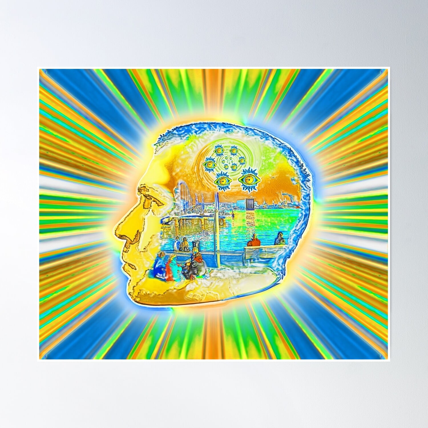 369 Prints Barcelonadream3- No Framed, Vintage Wall Art, Trendy Retro ...