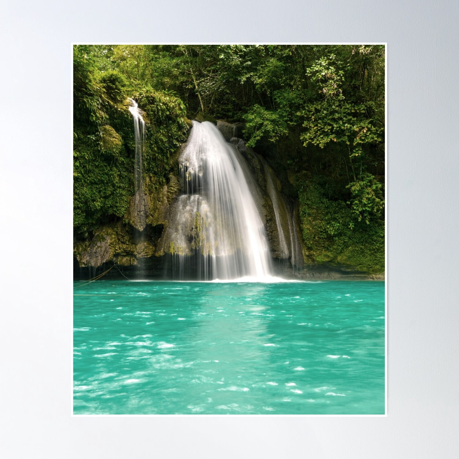 369 Prints Beautiful Tropical Waterfall Nature- No Framed, Vintage Wall ...