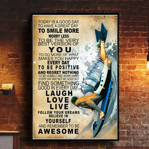 369 Prints Bodyboarding Surfing Surfer Today Is A Good Day Laugh Love ...