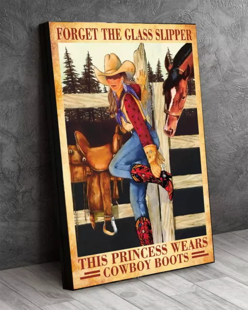 369 Prints Cowgirl Forget The Glass Slipper This Princess Wears Cowboy ...