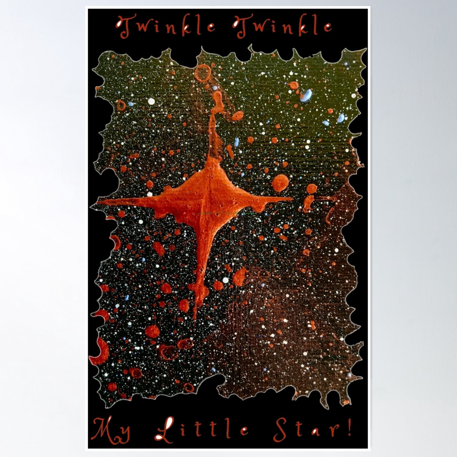 369 Prints Cute Twinkle Twinkle Little Star Space Art- No Framed ...