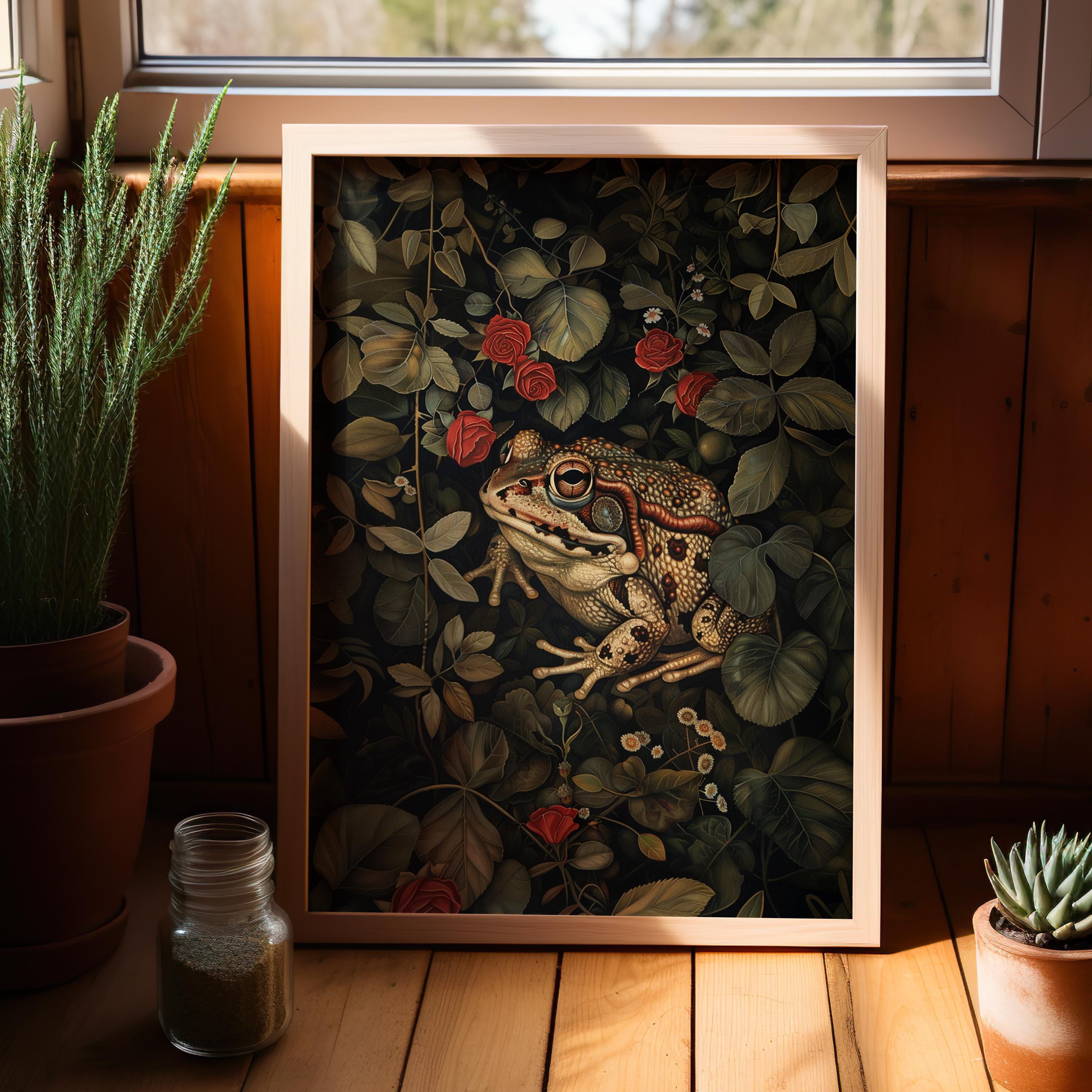 369 Prints Frog William Morris Style Wall Art Print Vintage Country ...